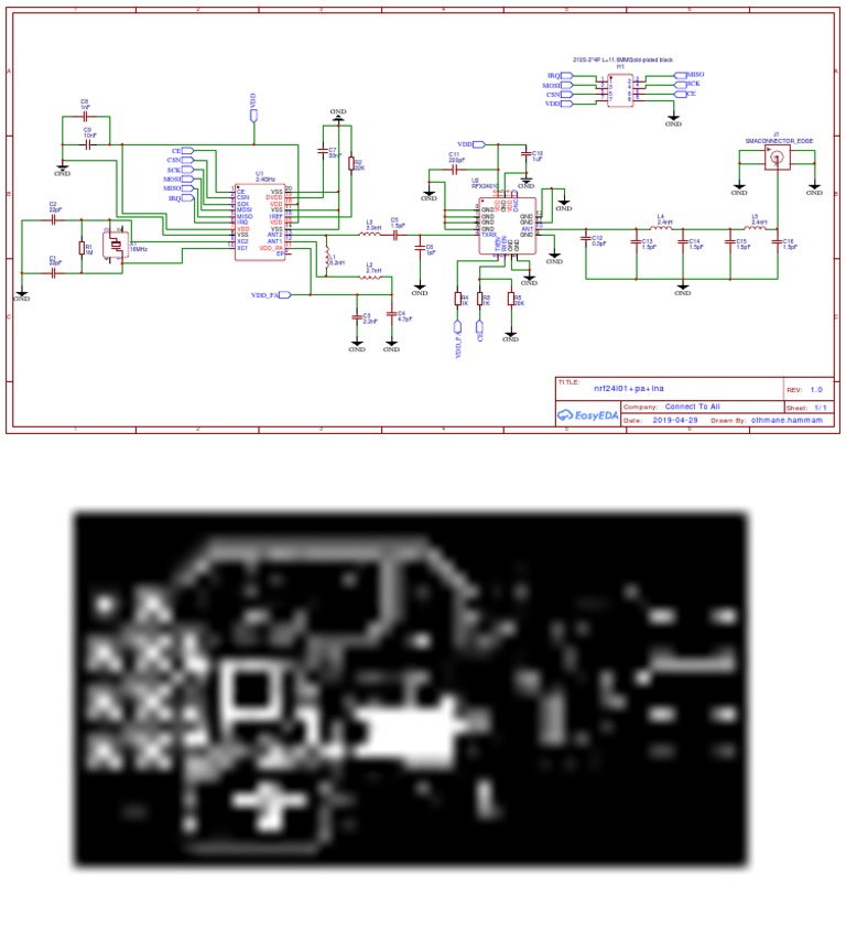Schematic Nrf24l01+pa+lna | PDF