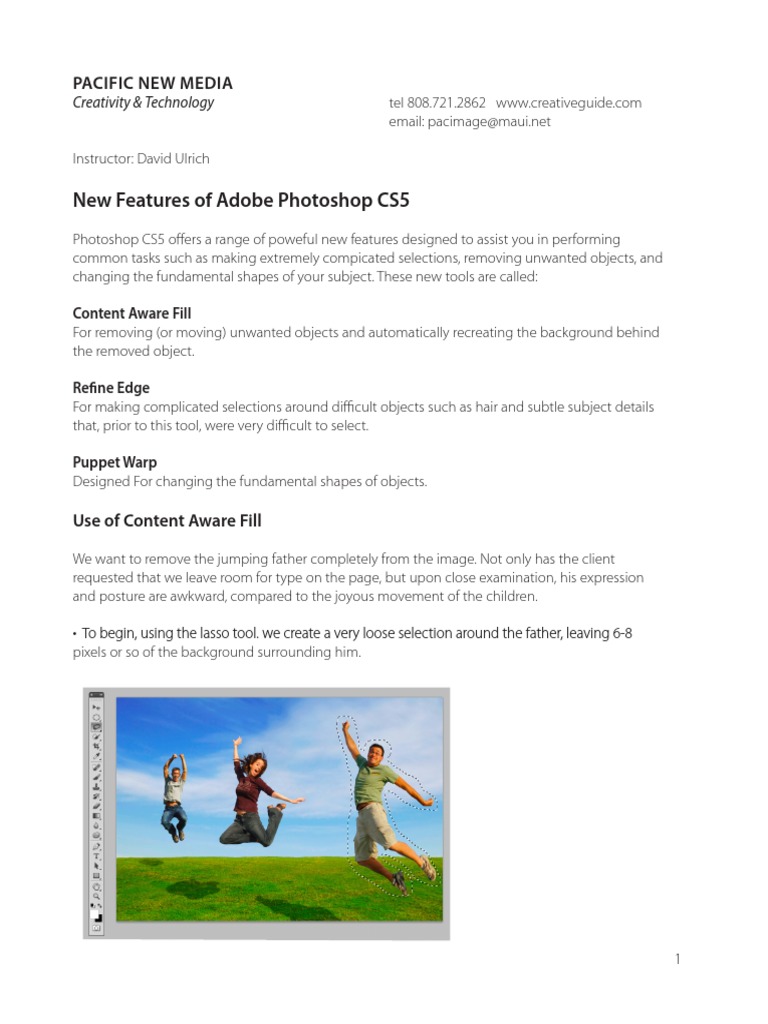 Adobe Photoshop CS5 Handout | PDF | Adobe Photoshop | Imaging