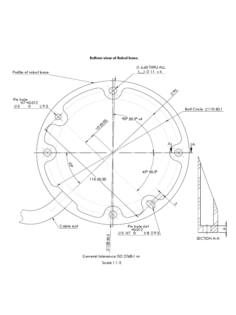 Drilling Template Ur3 | PDF