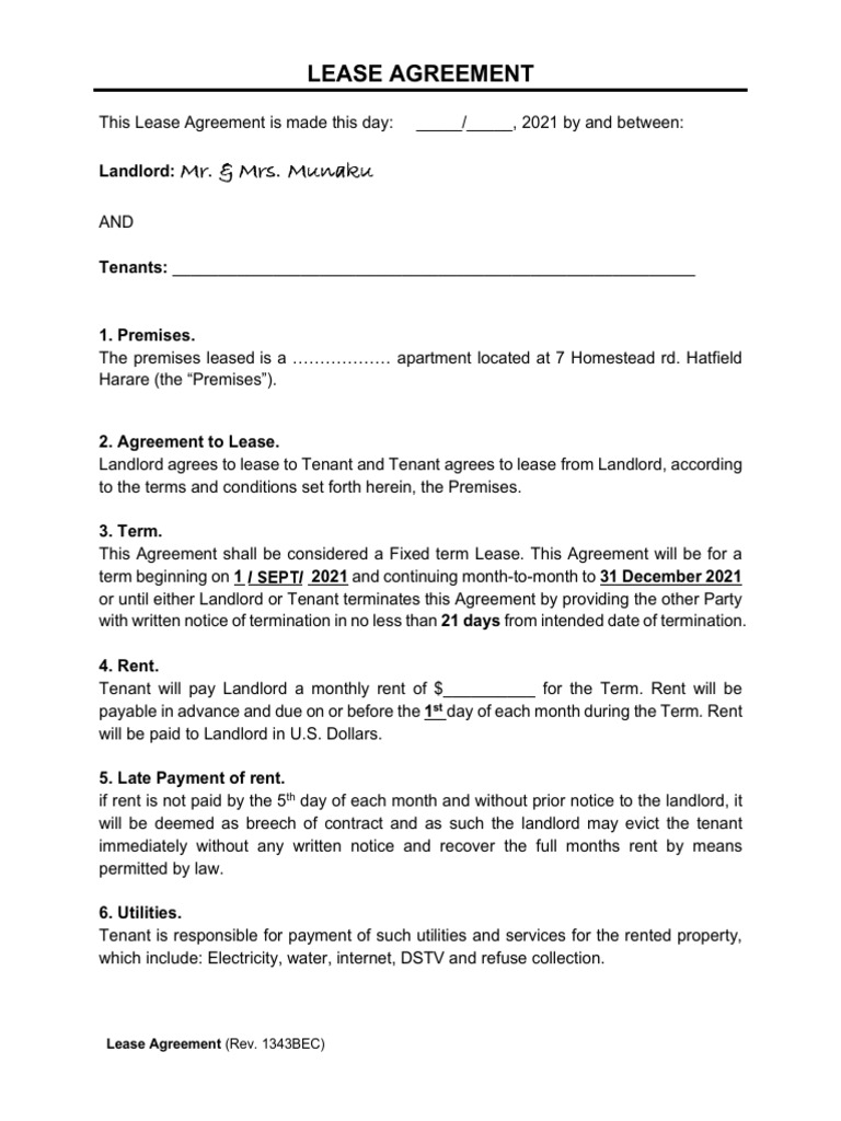 Lease Agreements Homestead Road | PDF | Leasehold Estate | Lease