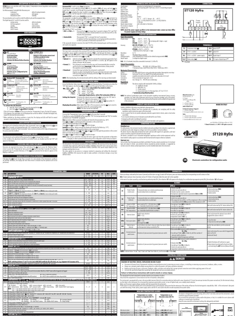 9IS54306 - ST120 Hyfra - EN - 1215 | PDF | Parameter (Computer Programming) | Relay
