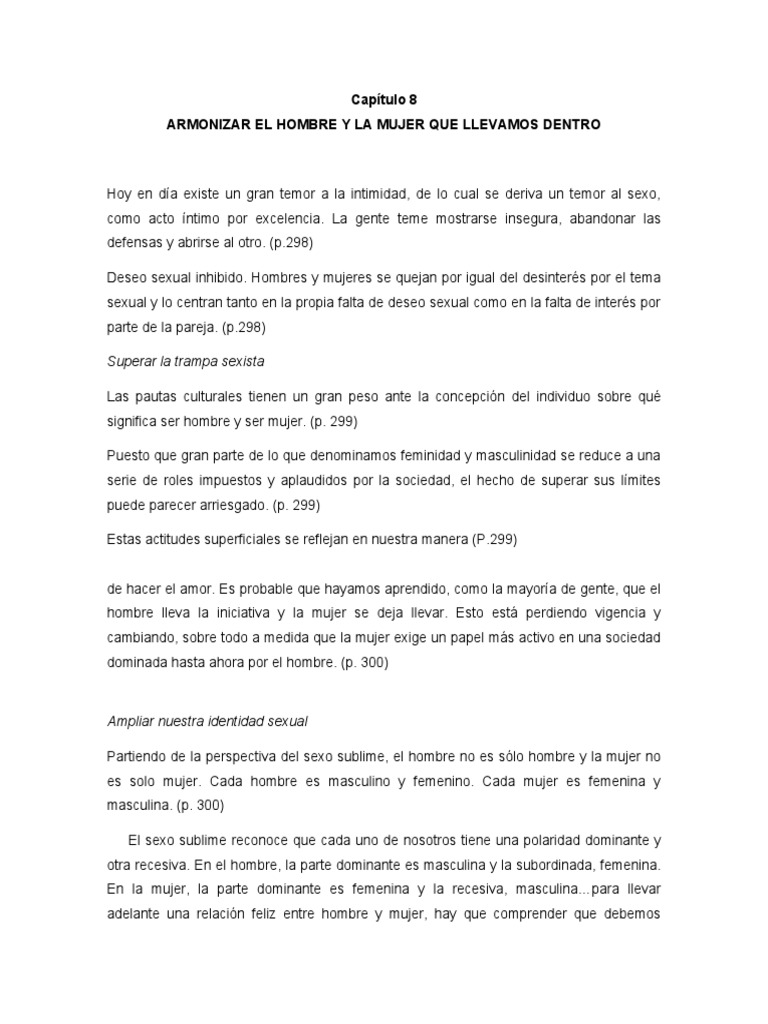 Capítulo 8 Senda Del Éxtasis | PDF | Mujer | Amor