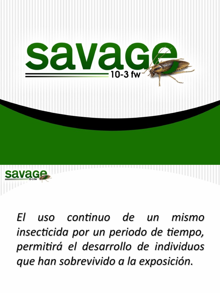 SAVAGE 10-3 FW Nva Versión Abril 2014 | PDF | Insecticida | Sinapsis