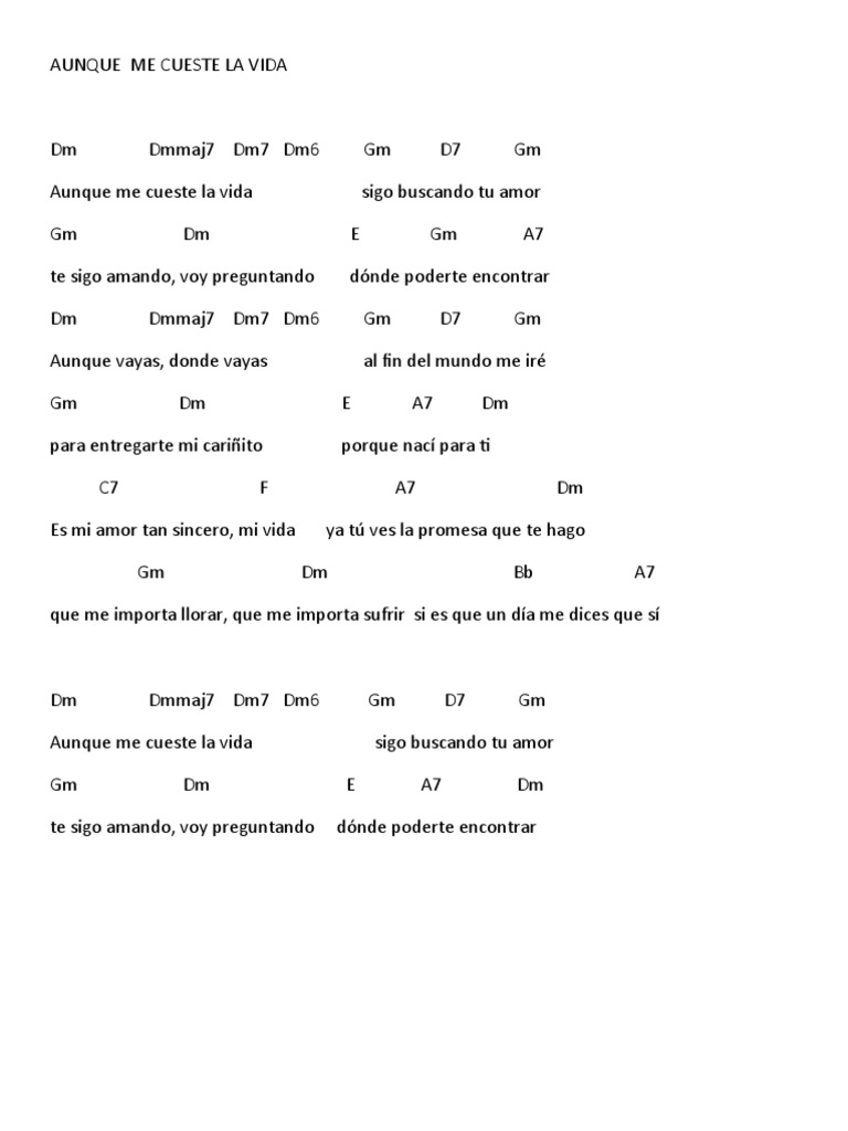 02) Aunque Me Cueste La Vida | PDF