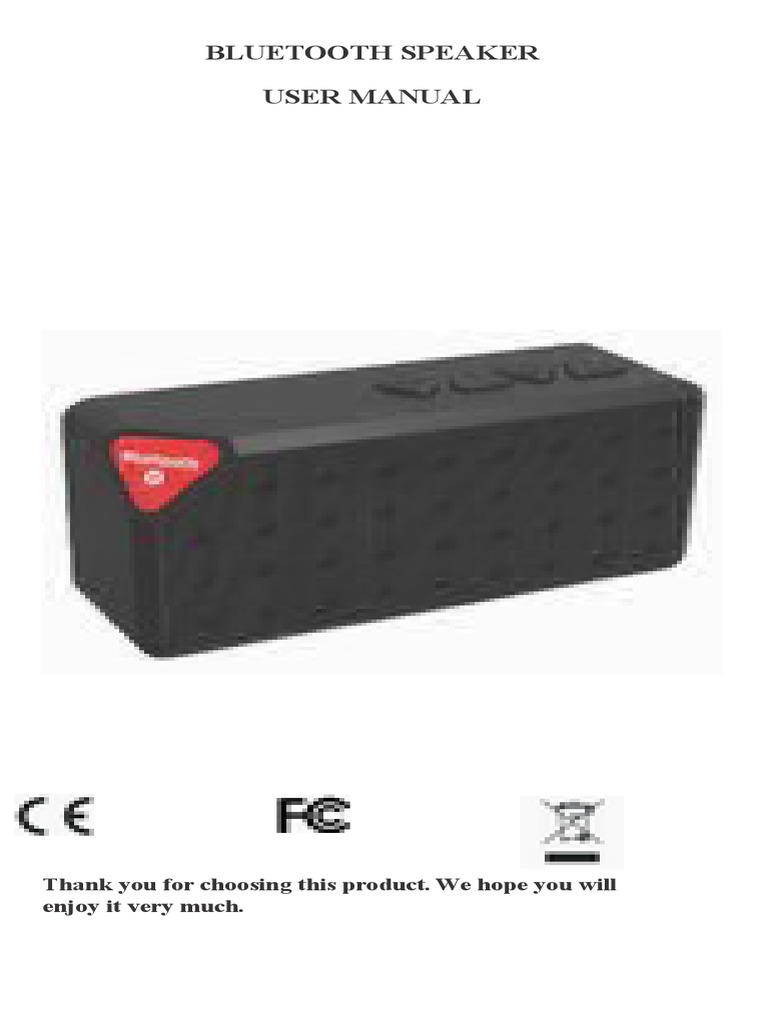 Speakers Mini x3 Wireless Bluetooth Speaker Manual Original | PDF ...