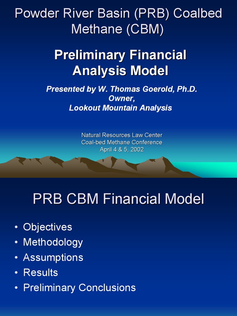 Powder River Basin (PRB) Coalbed Methane (CBM) | PDF | Coalbed Methane ...
