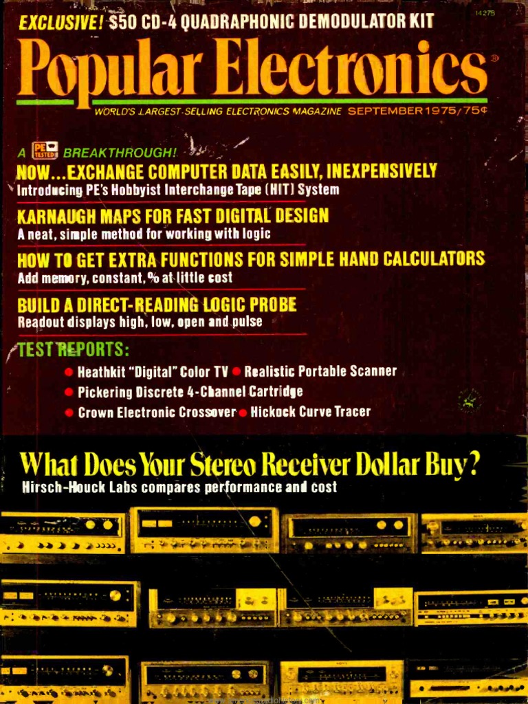 Poptronics 1975 09 | PDF | Electricity | Information And Communications ...