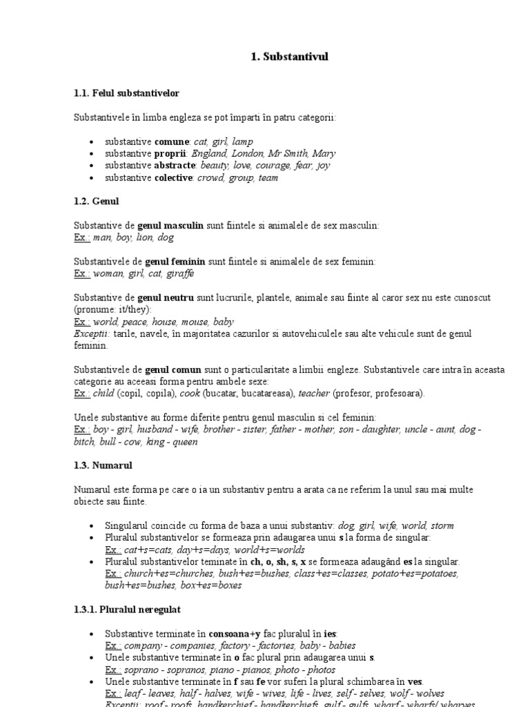 Gramatica Engleza | PDF