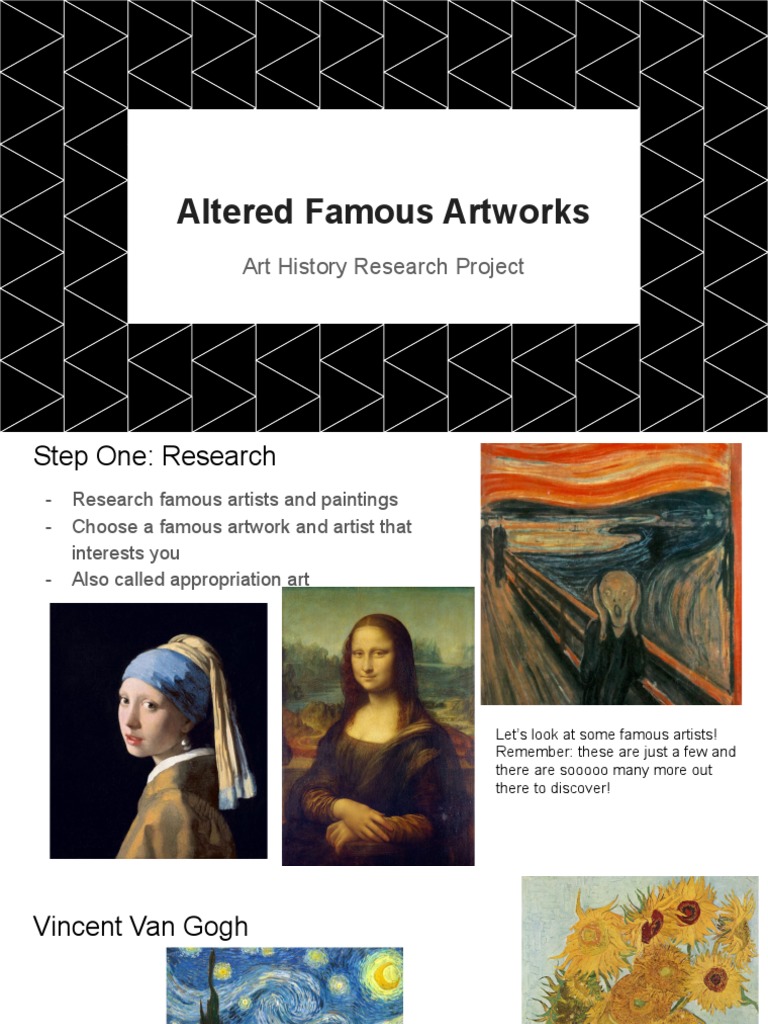 Altered Famous Artworks Presentation | PDF | Paintings | Aesthetics