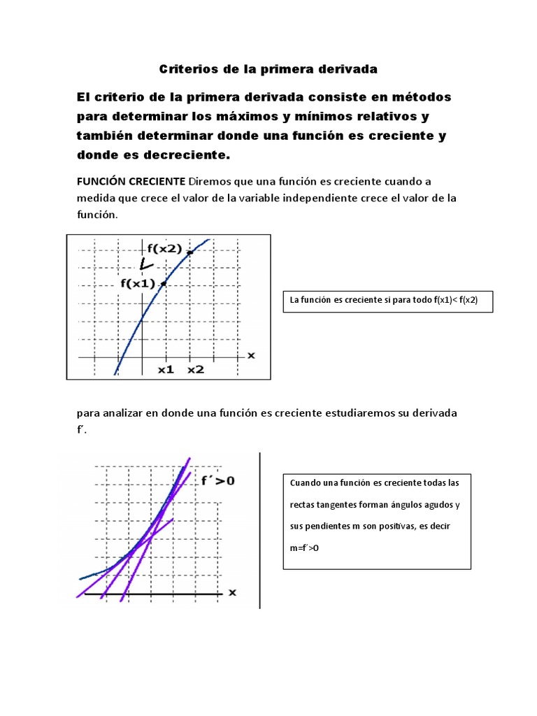Criterios de La Primera Derivada | PDF