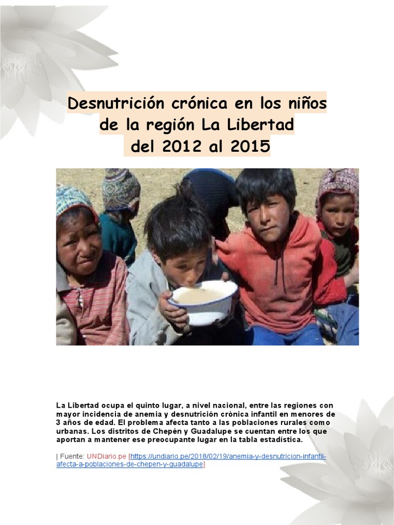 Desnutrición Pdf Desnutrición Nutrición