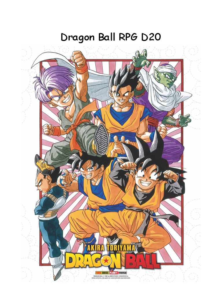 Dragon Ball RPG | Download grátis PDF | Jogos de RPG | Dragon Ball