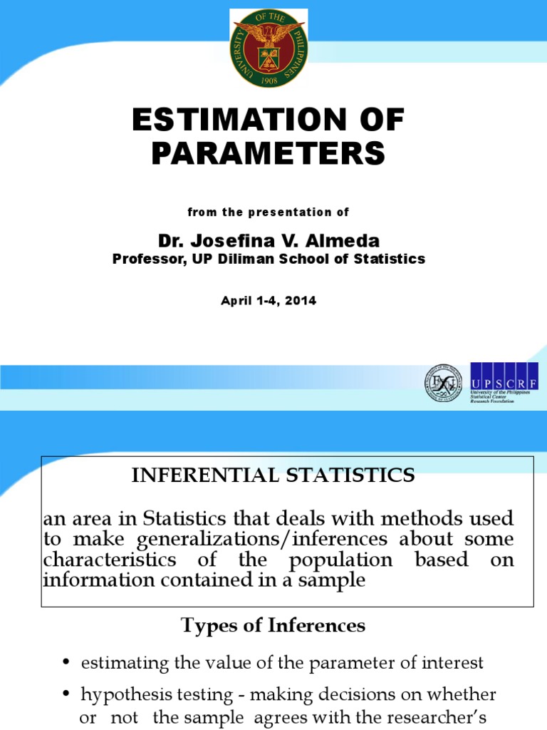 Estimation of Parameters | PDF | Standard Error | Estimator