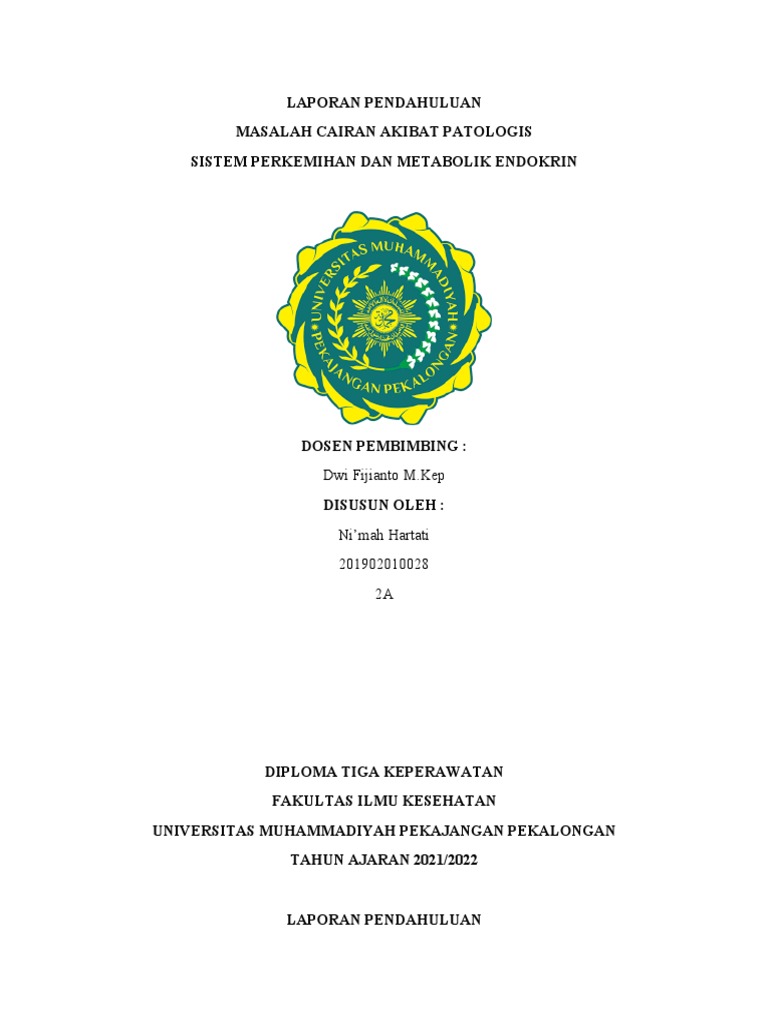 Laporan Pendahuluan Cairan | PDF