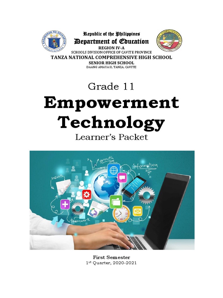 Empowerment Technology Learners Packet | PDF | Malware | Educational ...