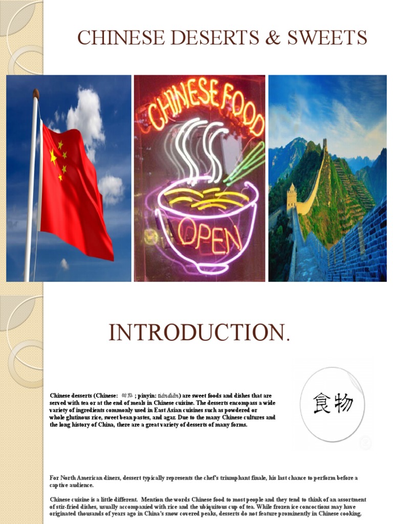 Chinese Deserts & Sweets | PDF | Desserts | Chinese Cuisine