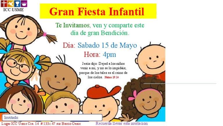 Invitacion Fiesta Infantil | PDF