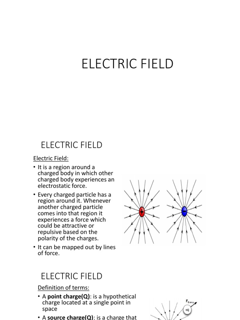 Electric Field Phs122 | PDF | Electric Field | Force