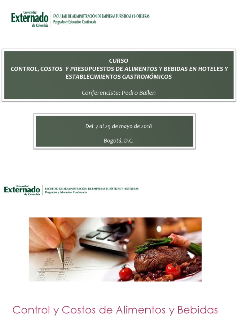 Control Y Costos De Ayb Curso Pdf Costo Volumen