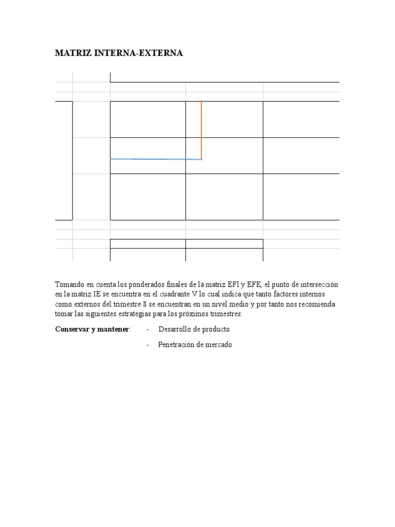 Matriz Interna - Externa | PDF