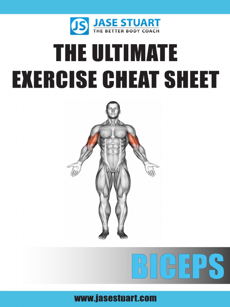 Ultimate Exercise Cheat Sheet - Biceps | PDF | Health Care | Health Professional