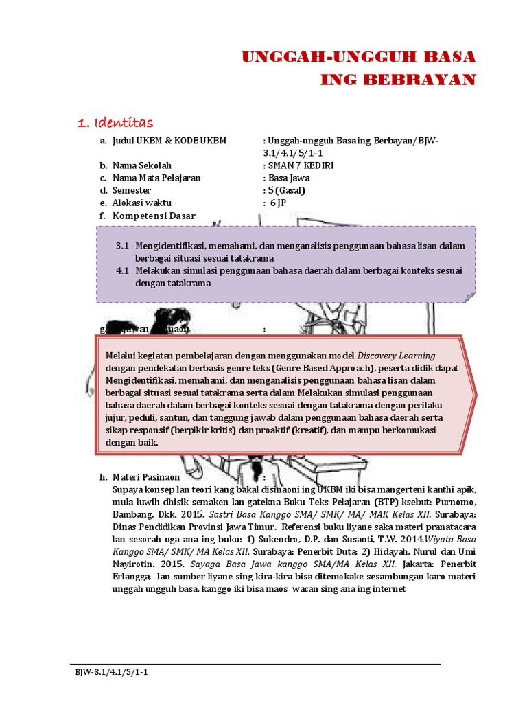 Ukbm 1 Unggah Ungguh Basa | PDF