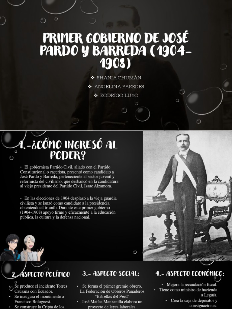 Primer Gobierno de José Pardo y Barreda | PDF | Política | Viajes y turismo