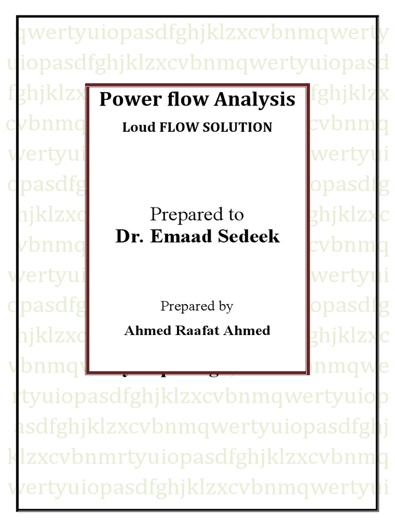 Power Flow Analysis | Download Free PDF | Electrical Engineering ...