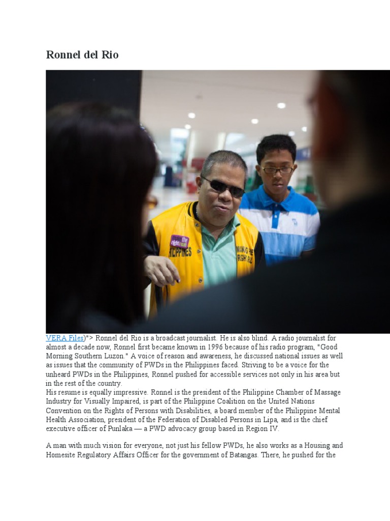 Ronnel Del Rio: VERA Files | PDF | Disability | Sign Language