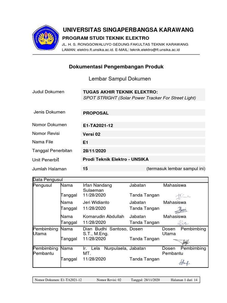 Dokumen Engineering E1 - E5 | PDF