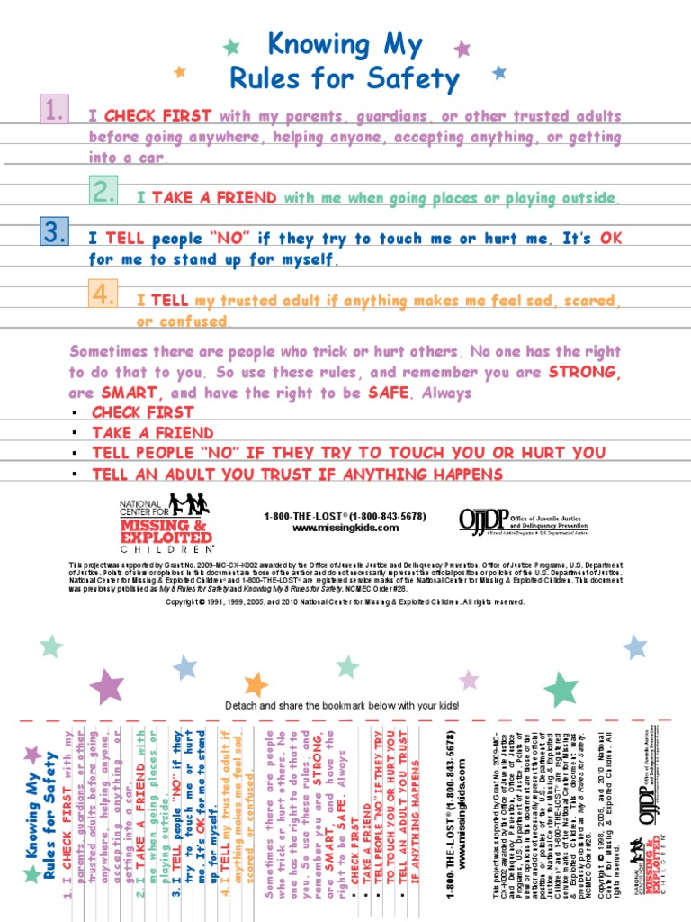 Knowing My Rules For Safety | PDF | Relaciones interpersonales ...