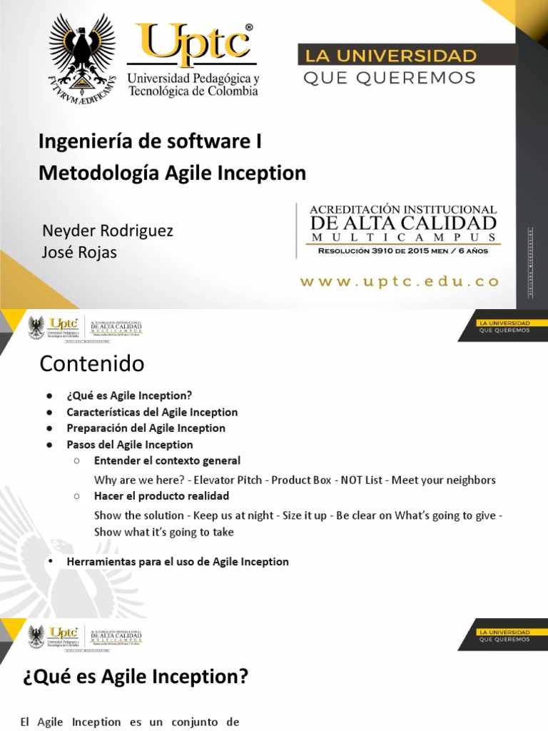 Metodología Agile Inception | PDF