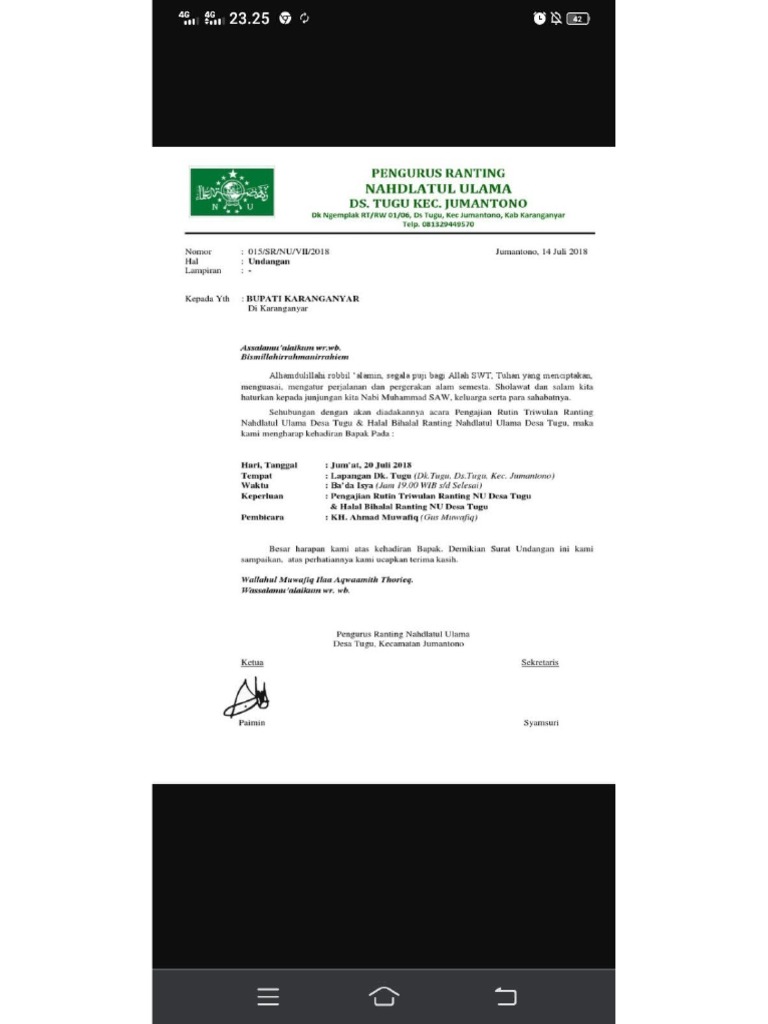 Undangan NU | PDF