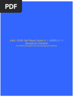 Test ASRS V1.1 (Versión Única) | PDF