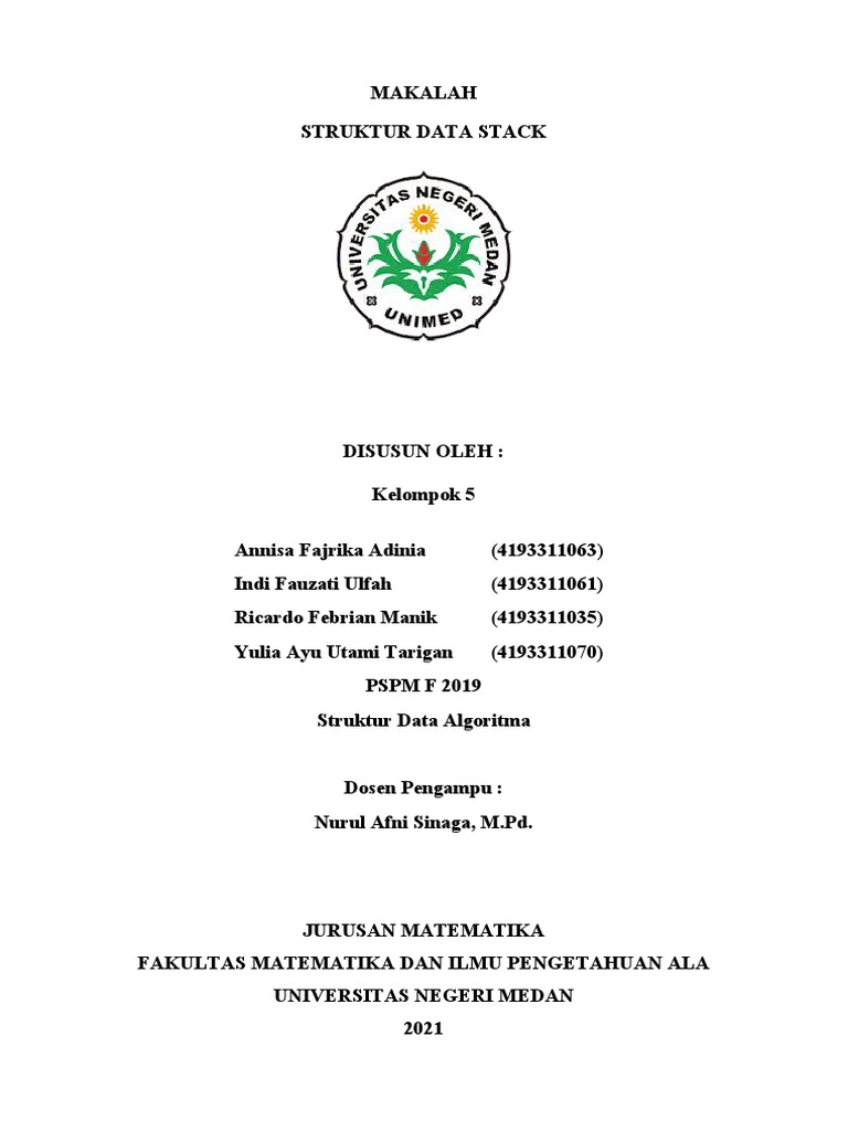 Makalah Kel 5 Struktur Data STACK - New | PDF