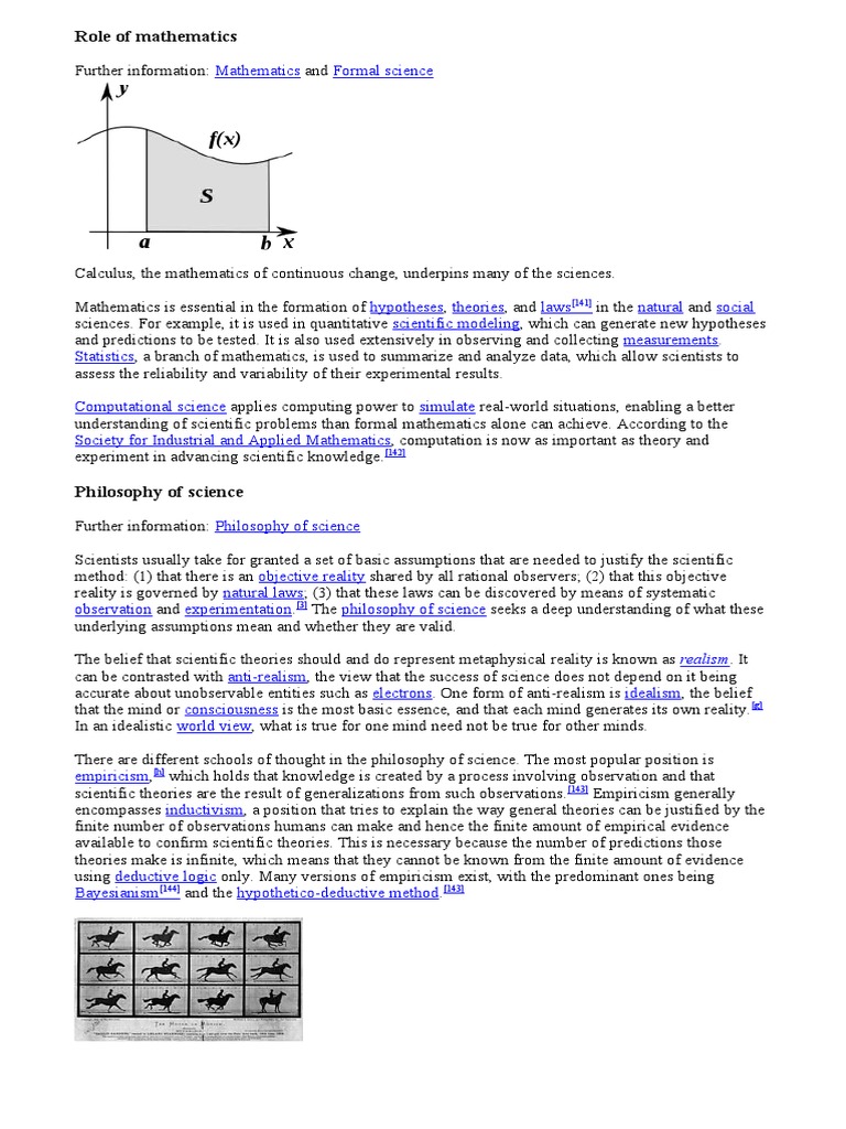 Role of Mathematics | PDF | Science | Reality