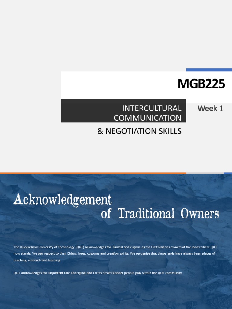 MGB225 Workshop Week 7a | PDF | Communication | Collectivism