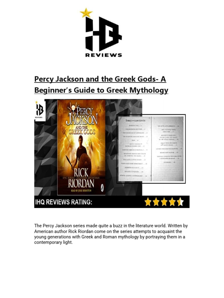 Percy Jackson's Guide to Greek Mythology | PDF | Greek Mythology ...