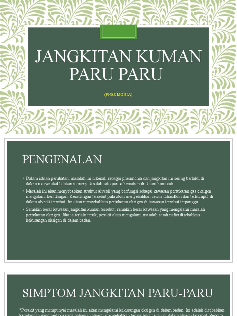Jangkitan Kuman Paru Paru (BM) | PDF