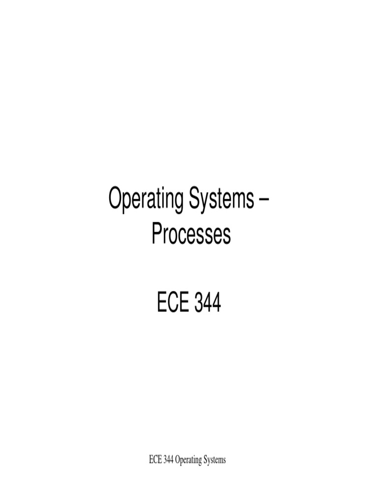Operating Systems - Processes | PDF | Process (Computing) | Operating System