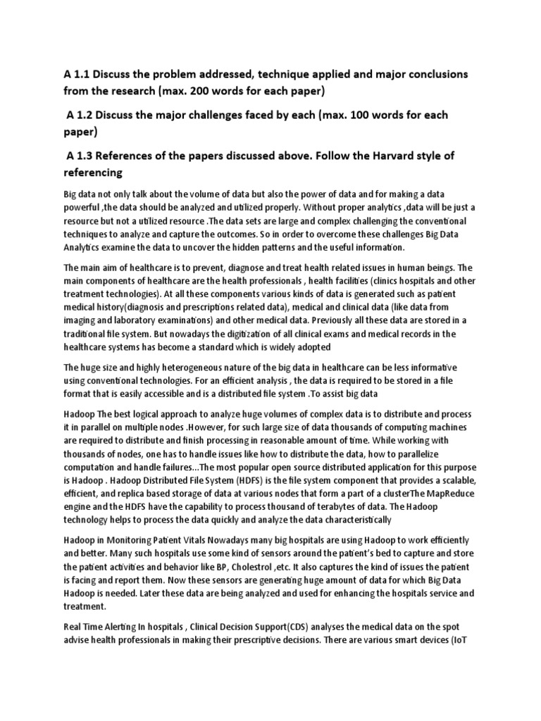 Bsa Assignment | Download Free PDF | Apache Hadoop | Big Data