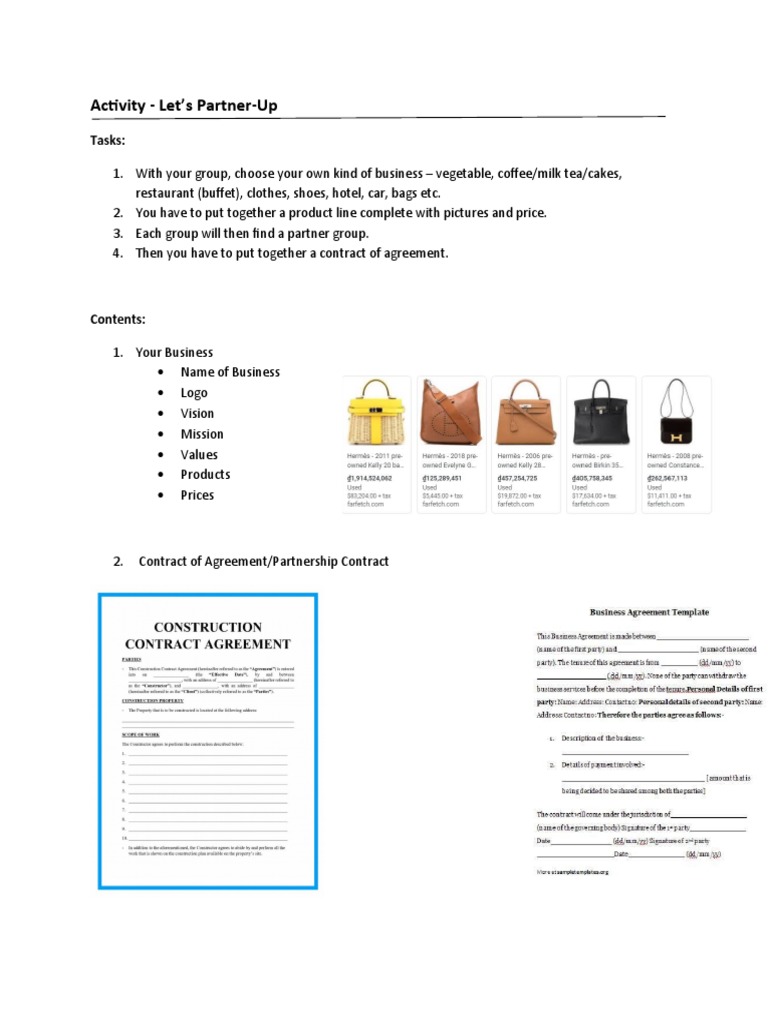 Activity-Lets Partner UP | PDF | Social Science