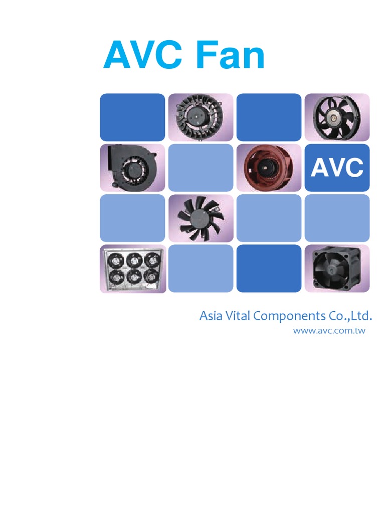 AVC Fan AVC. Asia Vital Components Co.,Ltd. | PDF | Electric Motor ...