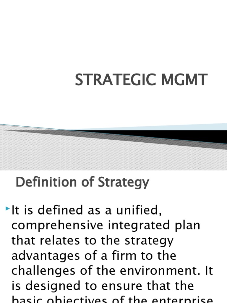 Module 1 | PDF | Strategic Management | Strategic Planning