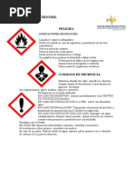 Etiquetas SGA Aceite Lubricante Usado | PDF