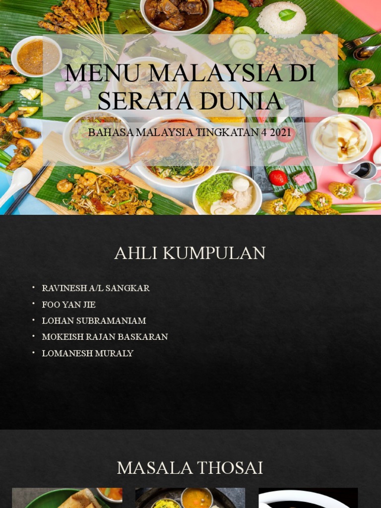 Menu Malaysia Di Serata Dunia | PDF