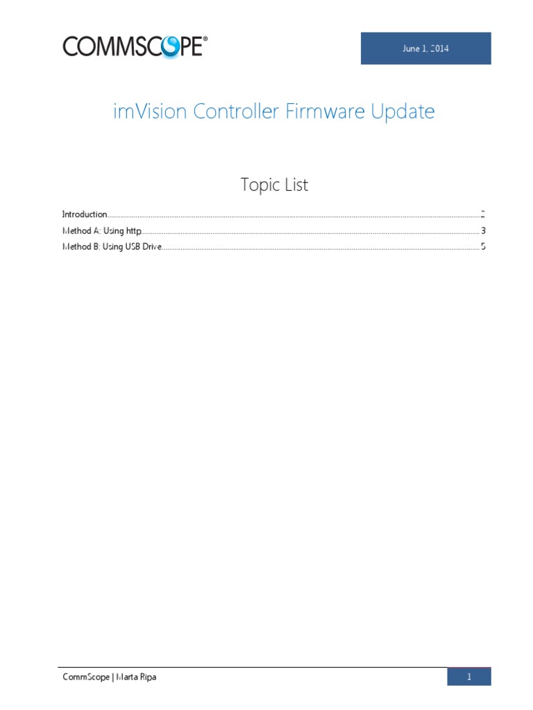 Imvision Controller Firmware Update: Topic List | PDF | Usb Flash Drive ...