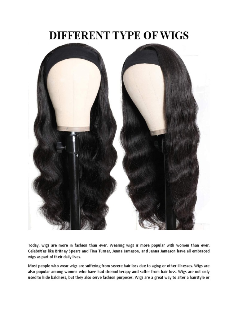 Different Type of Wigs | PDF | Wig | Hair Loss