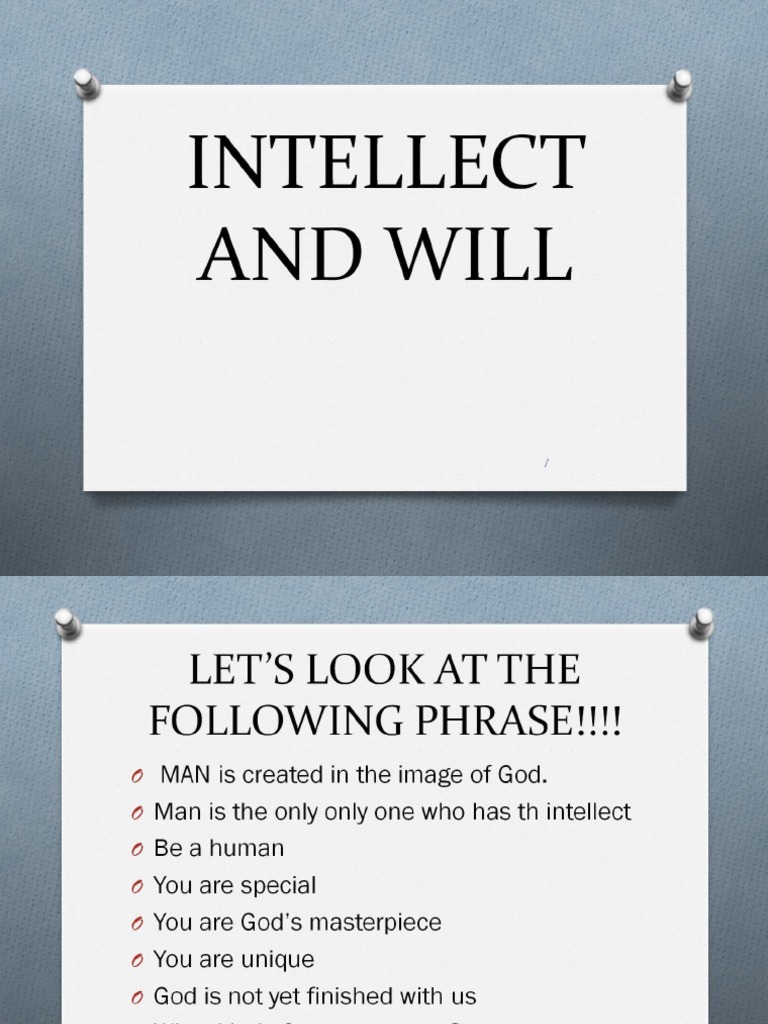 Understanding Intellect and Will | PDF | Philosophy