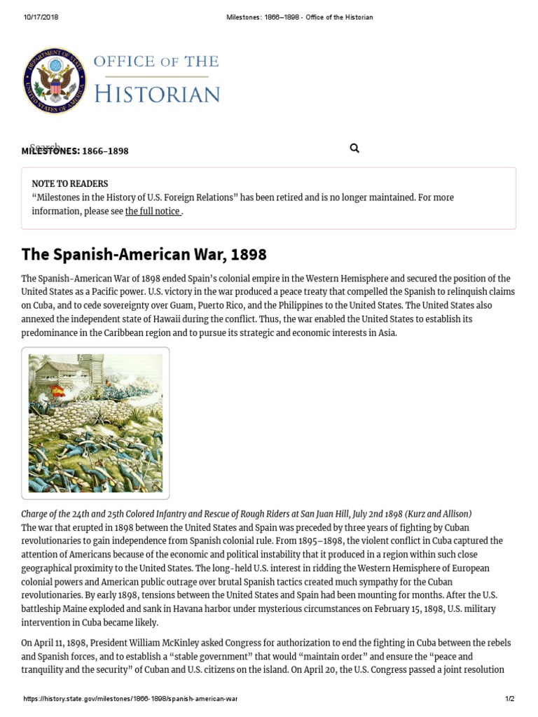 Spanish-American War | PDF | Military | International Relations